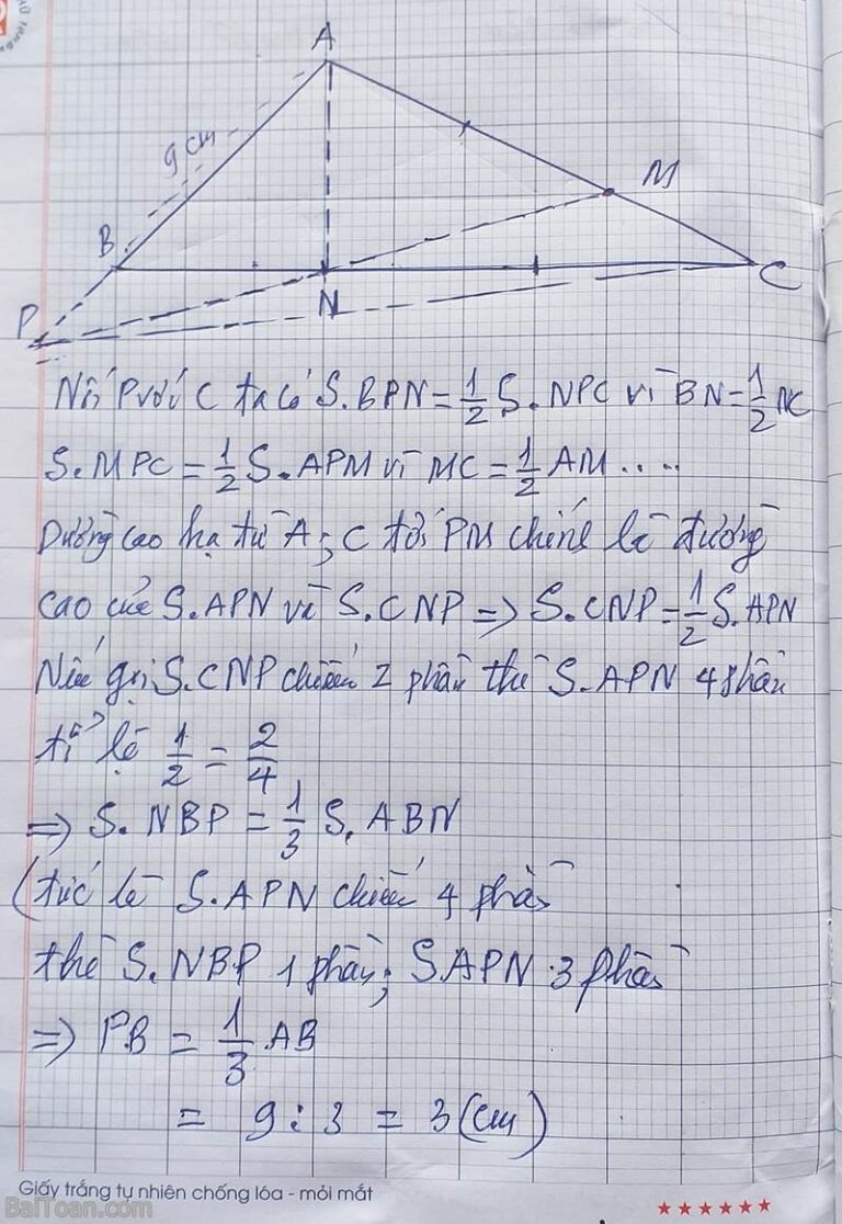 Tính độ dài BP